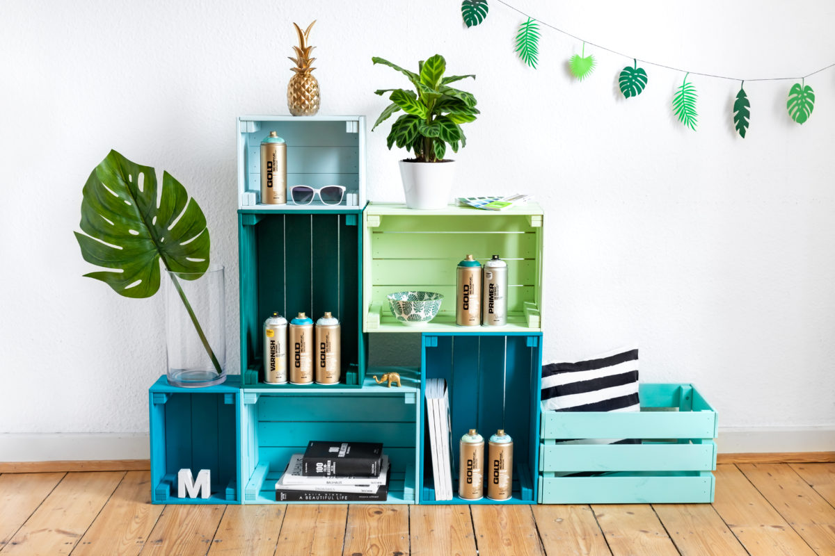 Aqua Colored Wooden Boxes – more than just wooden decor