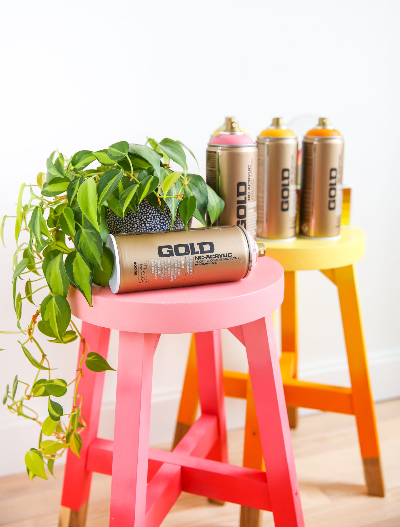 Pink and Yellow Stools – EYE CATCHING STOOLS FOR MORE THAN