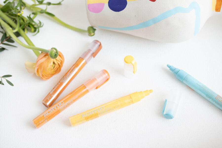 The marker and vase project – Redesigning vases with markers and color