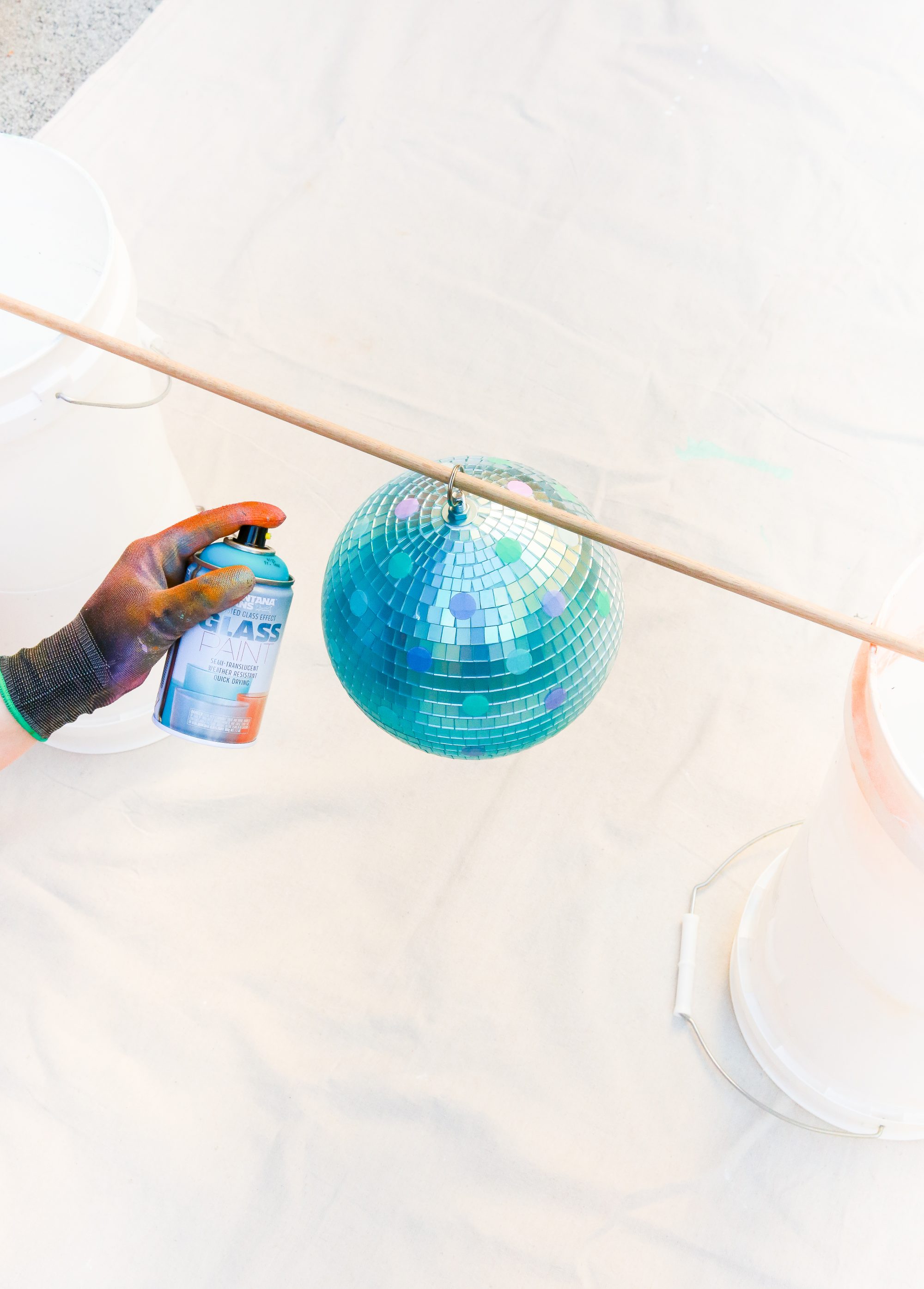 Glass Paint Disco Balls – Getting your boogie on at home