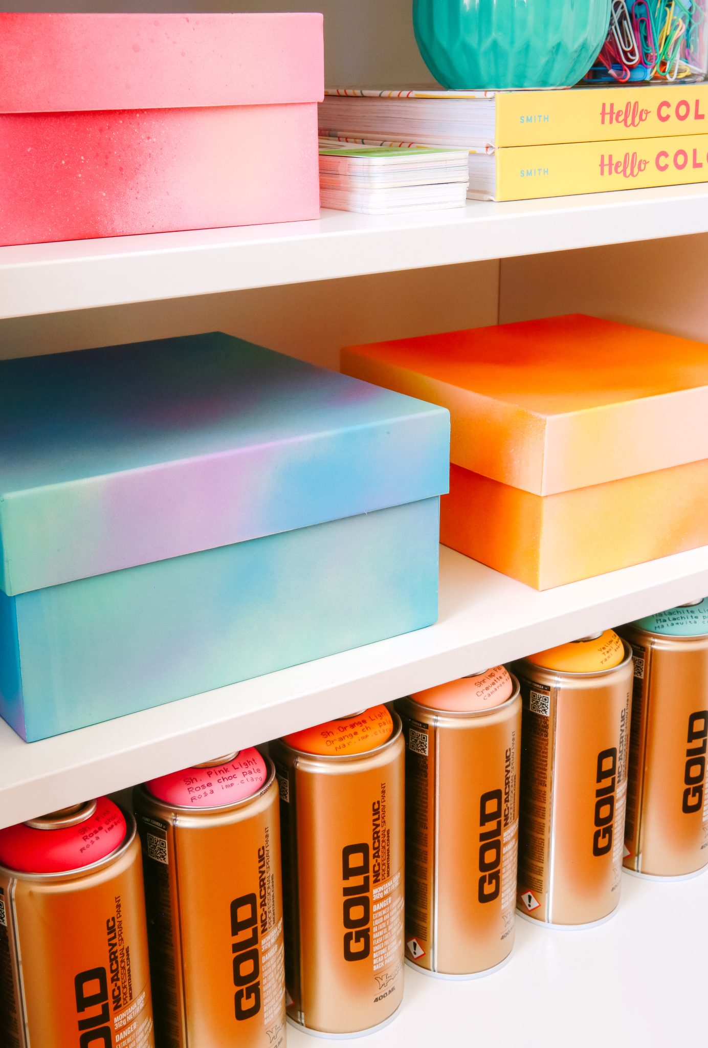 Ombre Storage Boxes – Storing in color is always better