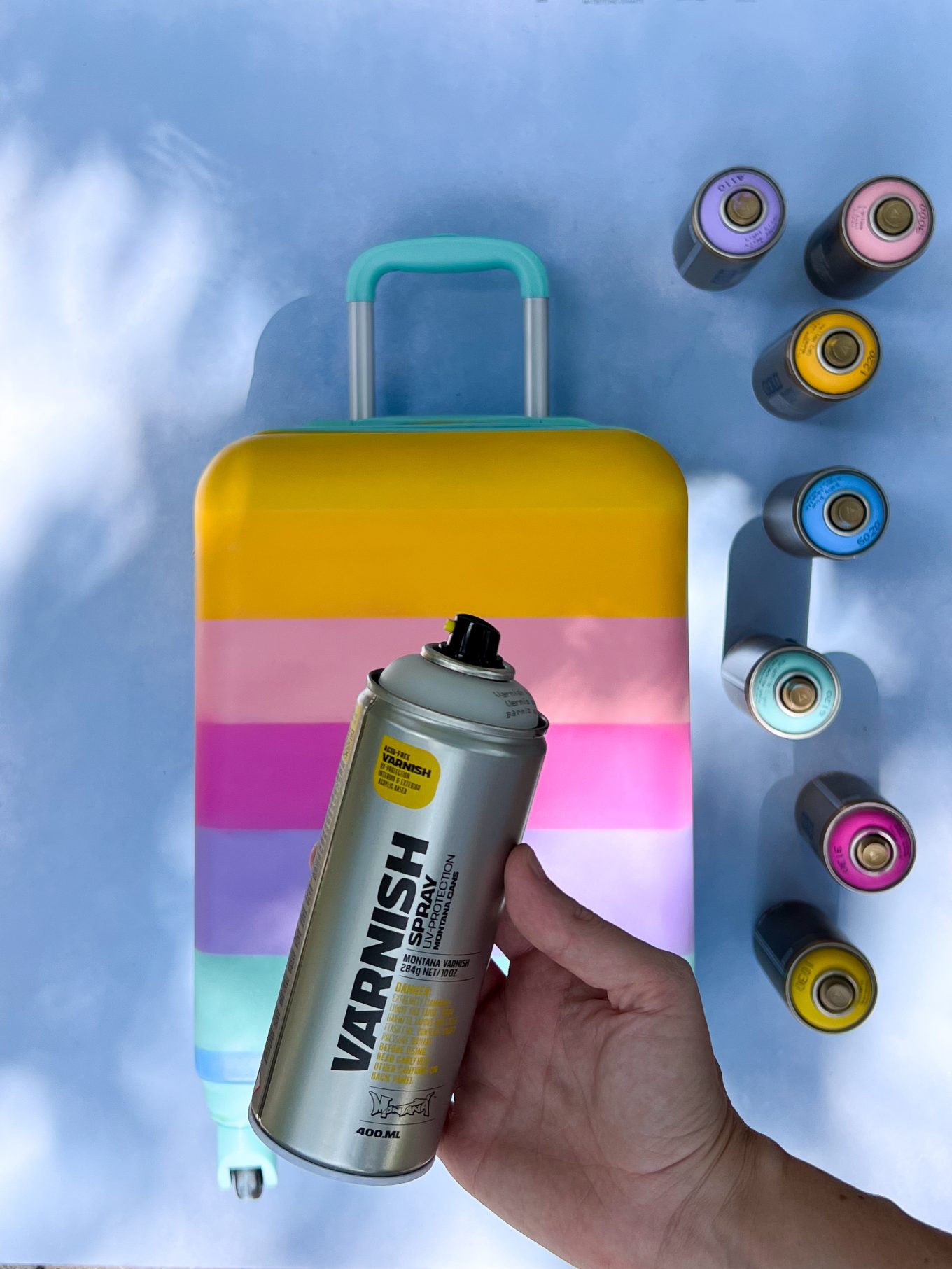 The Rainbow Suitcase Makeover – Travel in style the way you want