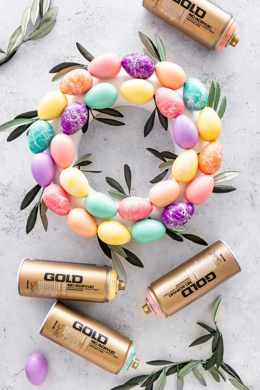 Pastel Marble Easter Wreath – Invite sping into your home