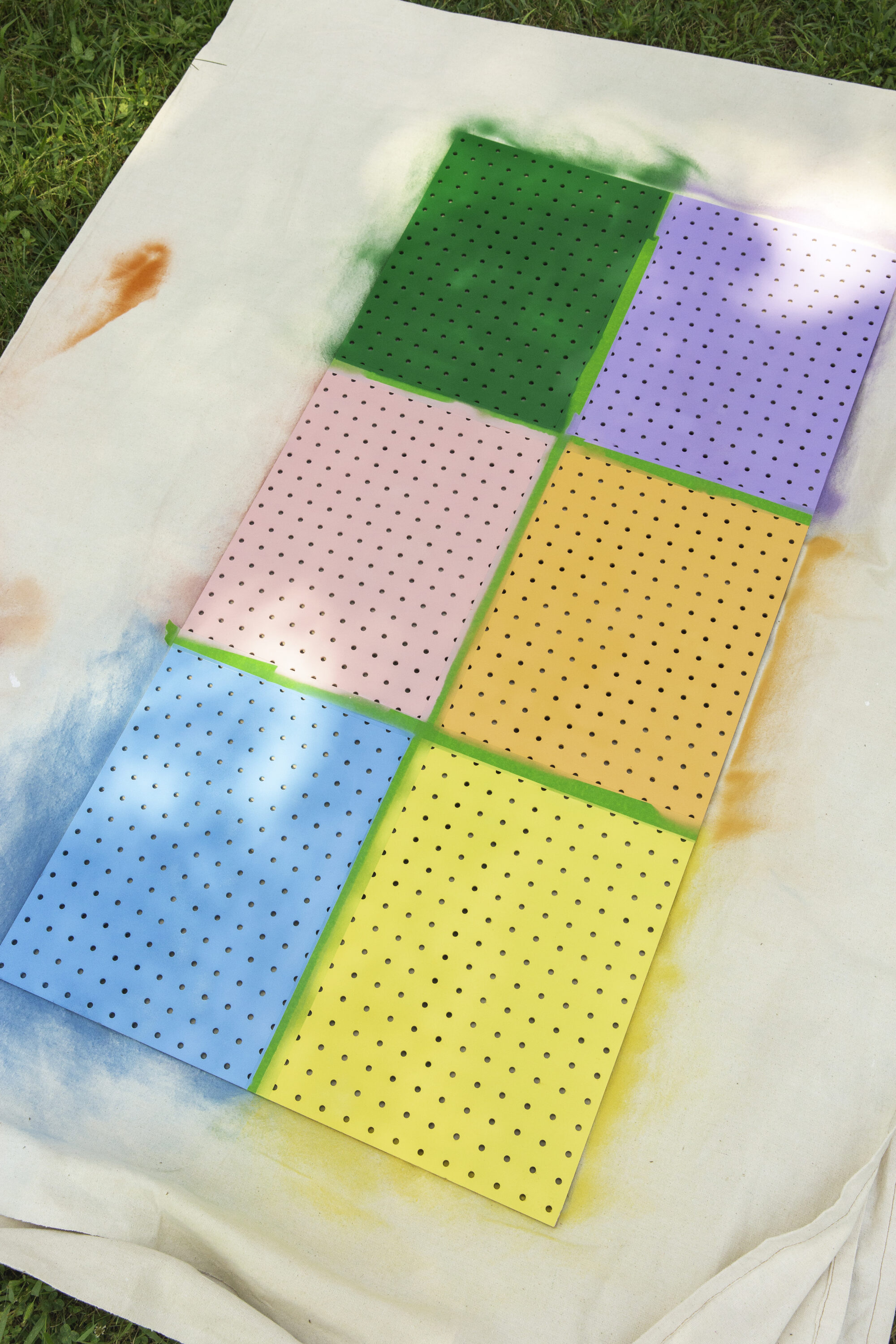 Colorful Pegboard Shelves – Colorful and Functional Wall Storage